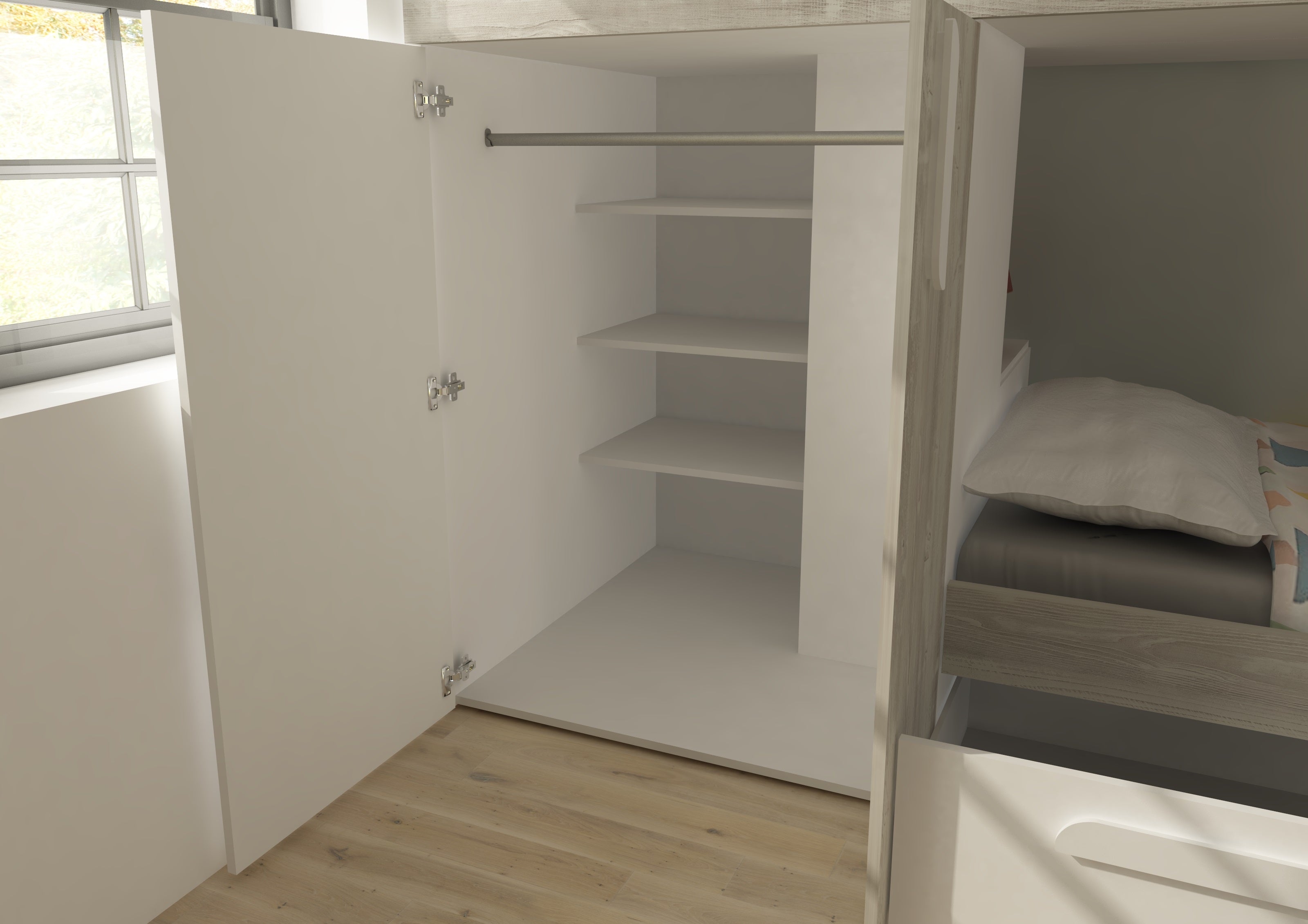 Barca Bunk Bed with Storage and Wardrobe – Millie & Jones