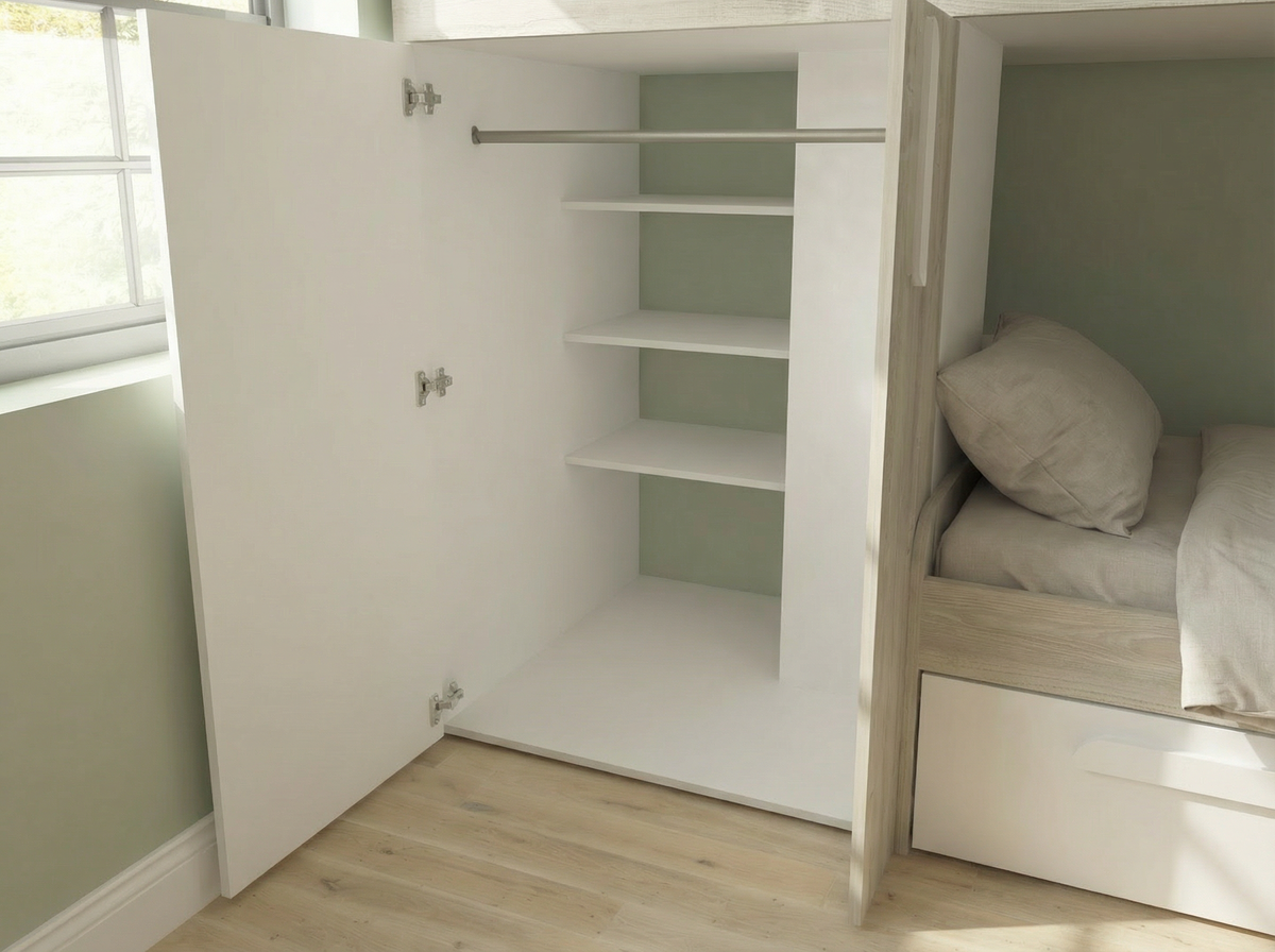 Barca Bunk Bed with Storage and Wardrobe – Millie & Jones