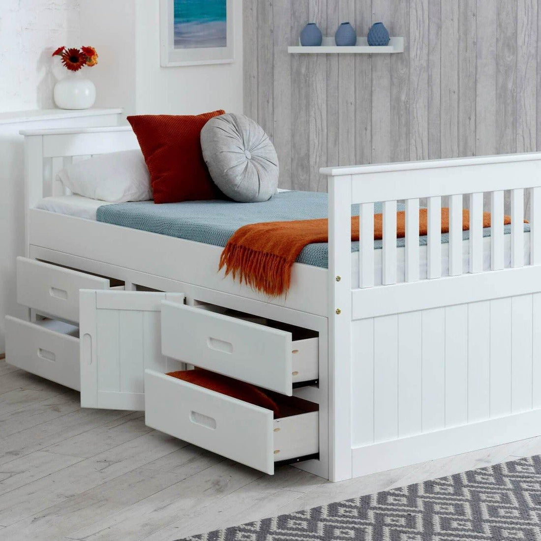 Emily Single Cabin Bed with Storage for Kids – Millie & Jones